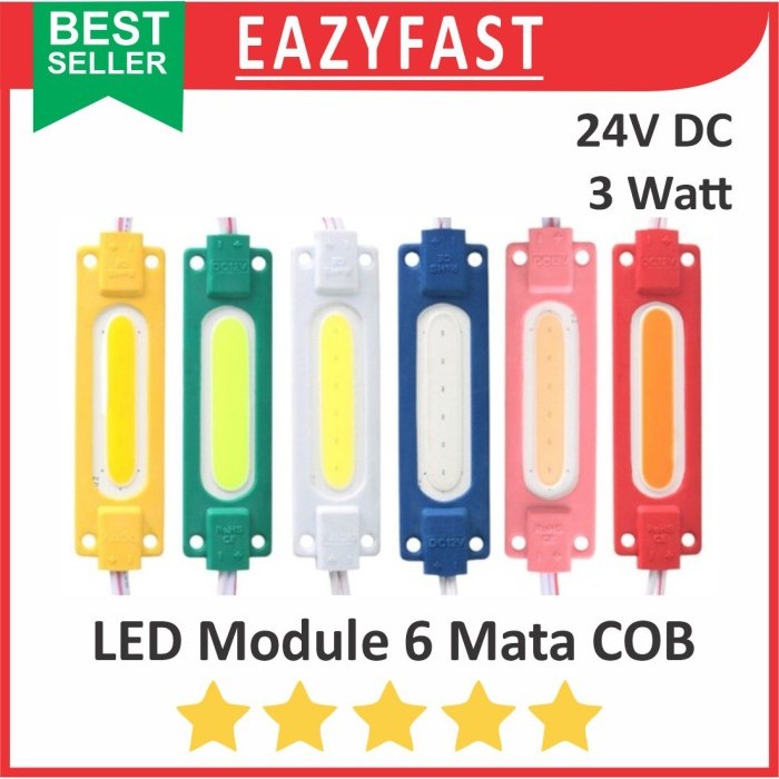 Jual Lampu LED Strip Module Modul 6 Mata COB Neon 24V DC 24 V Volt Mobil | Shopee Indonesia