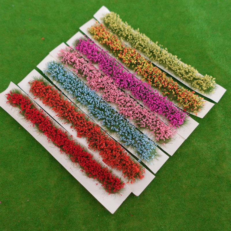 Jual Simulation Flower Cluster Model Strip Viscose Weeds Static Scenery ...