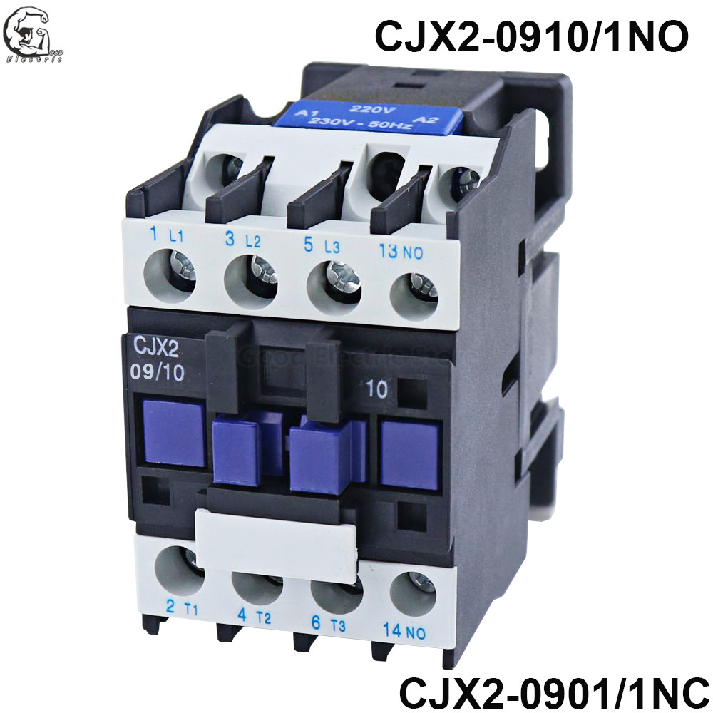 Jual CJX2-0910 CJX2-0901 AC Contactor 9A 3 Phase 3Pole NO Coil Voltage 380V 220V 110V 36V 24V 50 ...