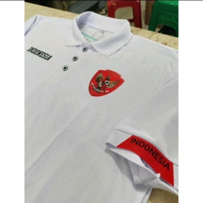 Jual Kaos T Shirt Polo timnas Indonesia Logo Garuda terbaru full sablon ...