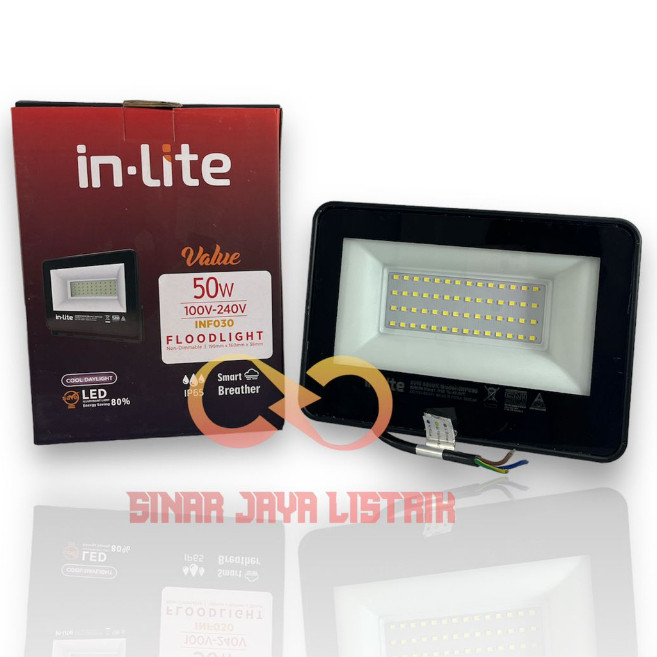 Jual Lampu Sorot LED Inlite INF030 50 Watt GARANSI / Floodlight In Lite Value LED | Shopee Indonesia