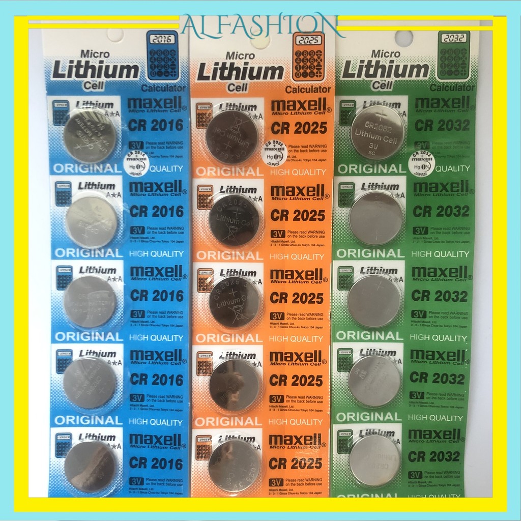 Jual ALFS Baterai kancing baterai jam tangan baterai lithium seri Cr Cr2016/Cr2025/Cr2032 ...