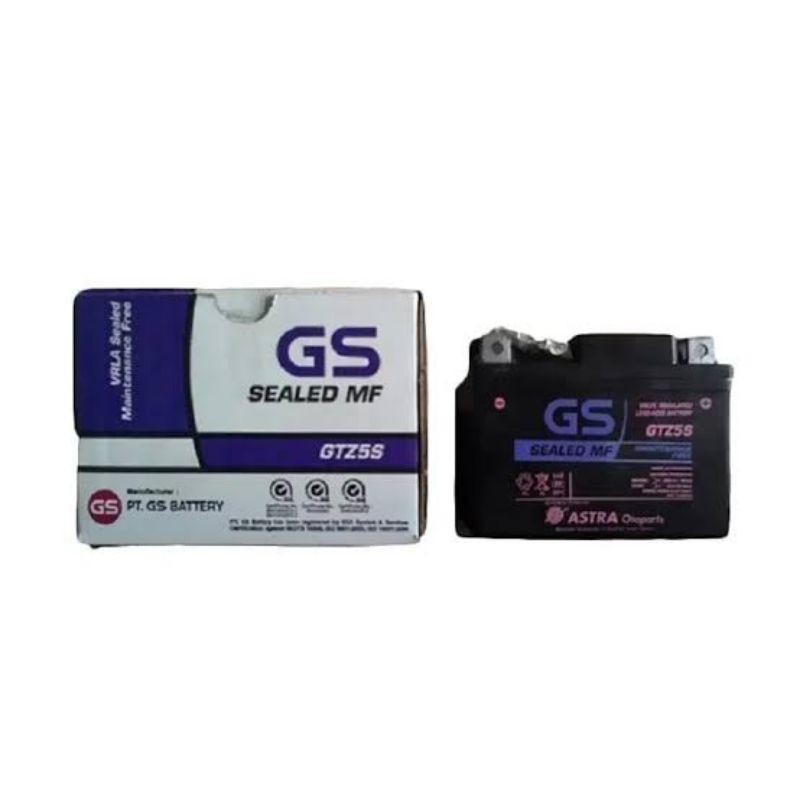 Jual AKI GS GTZ5S 12 VOLT ASTRA OTOPARTS | Shopee Indonesia