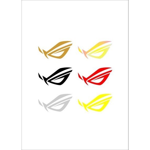 Jual STICKER LOGO ASUS ROG, STICKER LAPTOP,HP,MOTOR CUTTING | Shopee ...