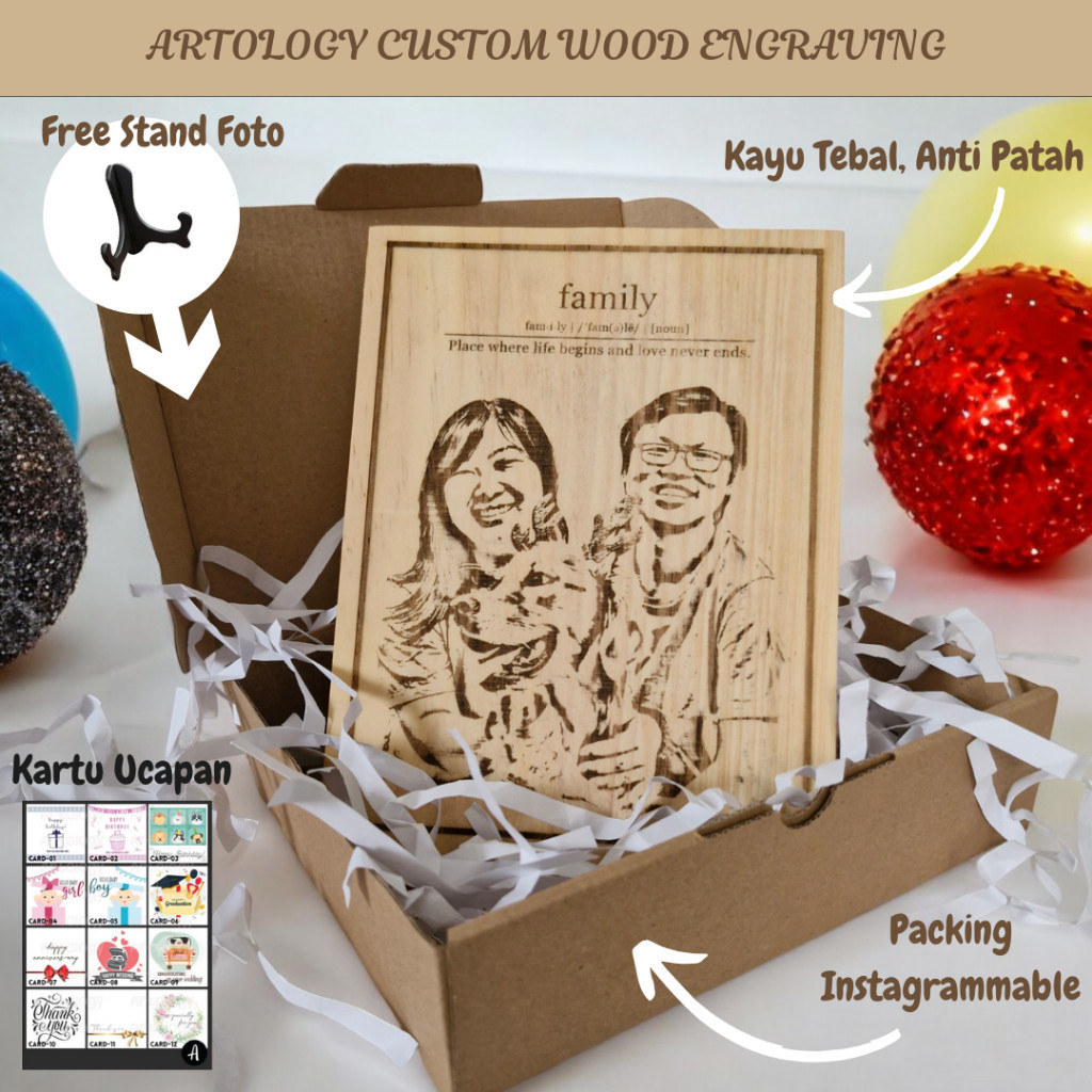 Jual Ukiran Kayu Custom Premium - Grafir Foto Kenang-Kenangan Souvenir ...