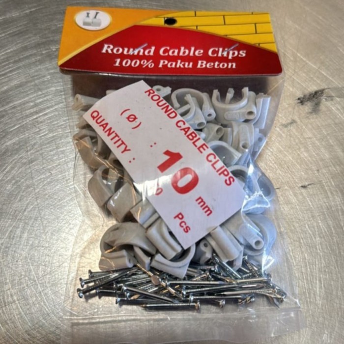 Jual SP4 Isi 50 Pcs Paku Klem / Clamp Kabel / Clip Klip Cable Listrik ...