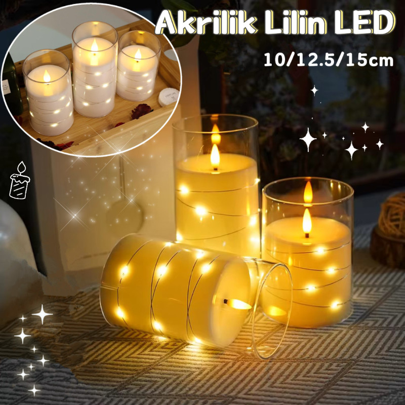 Jual Premium Led Lilin Electric/Lampu Hias Kamar Tidur Akrilik/Lilin ...