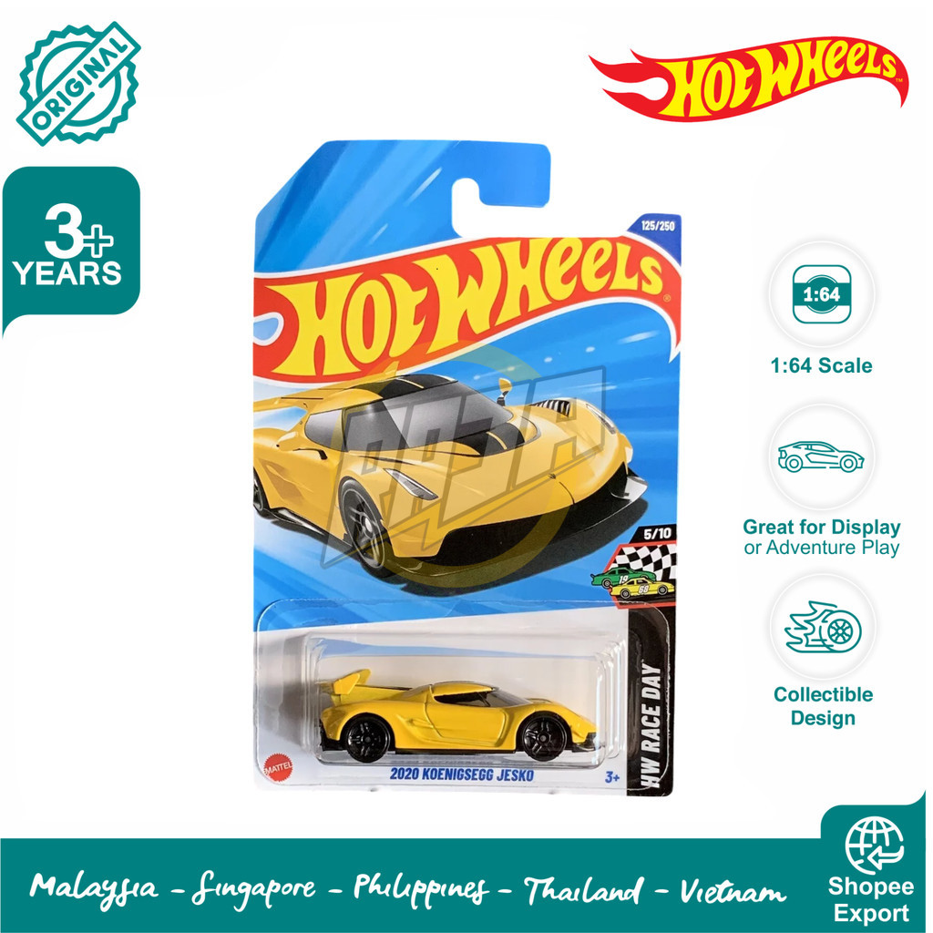 Jual Hot Wheels 2020 Koenigsegg Jesko Yellow - Lot E 2025 | Shopee ...