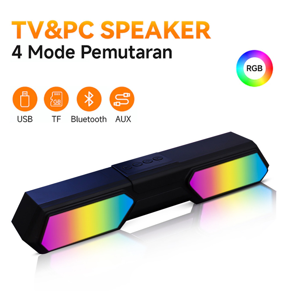 Jual 【TV&PC BASS】Speaker Bluetooth Soundbar Super Bass Robot 2 Speaker ...
