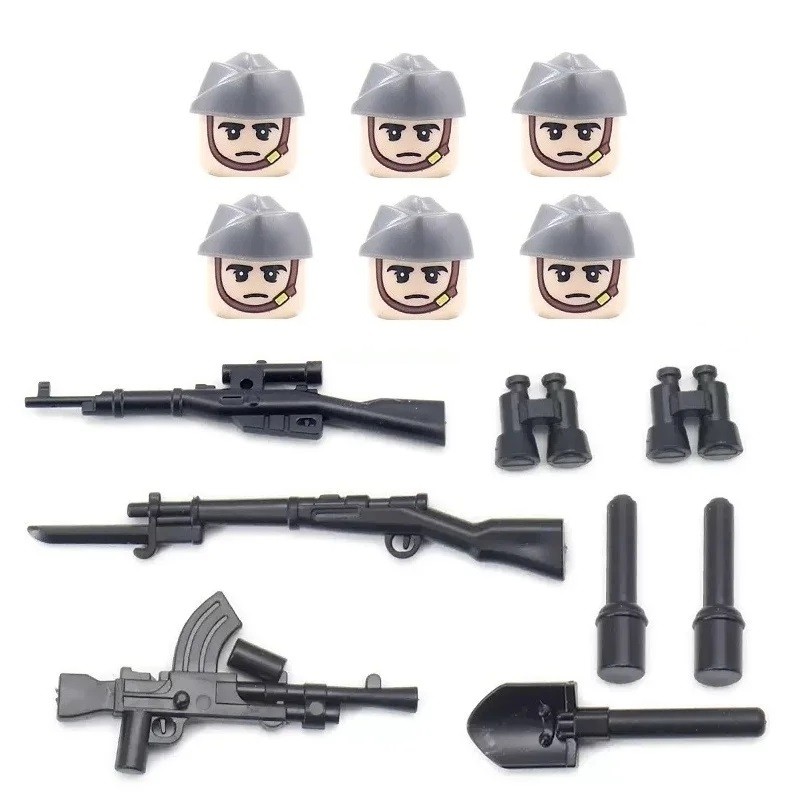 Jual 6pcs/lots WW2 Infantry Germany Soldier Sniper Rifle Guns MOC Army ...