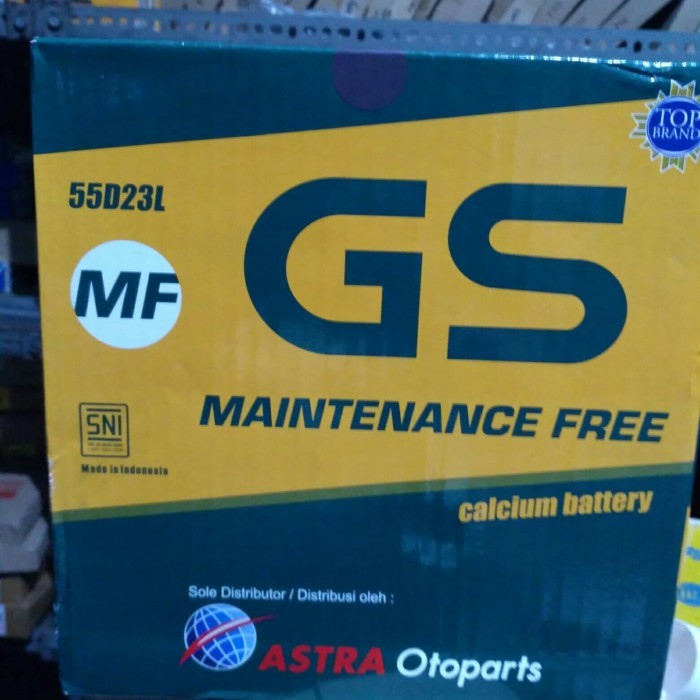 Jual aki mobil / Battery GS astra type GS MF 55D23L 12v-60 ah khusus gosend | Shopee Indonesia