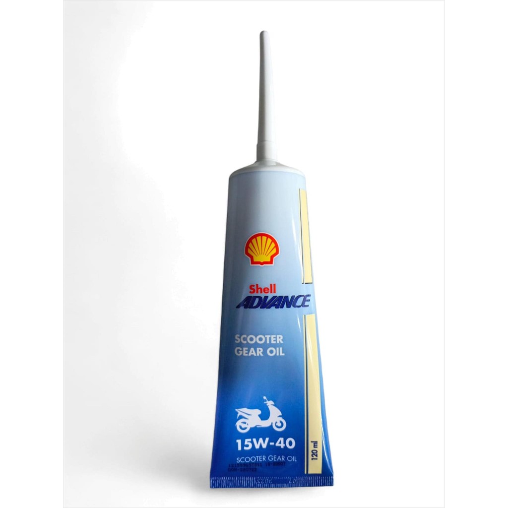 Jual Oli Gardan Matic Motor Scooter Gear Oil Shell Advance 15W-40 120ml ...