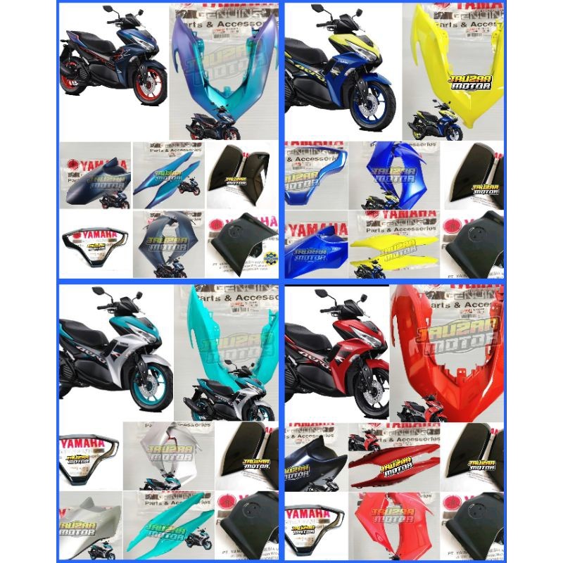 Jual FUL FULL SET COVER BODY HALUS NEW AEROX 155 CONNECTED BBP ORIGINAL ...