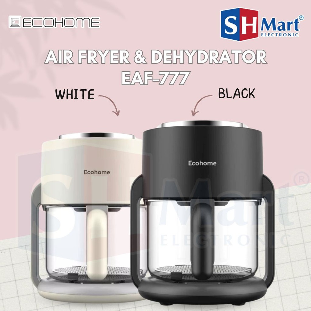Jual AIR FRYER & DEHYDRATOR ECOHOME 4,5 LITER EAF-777 / EAF777 8 IN 1 ...