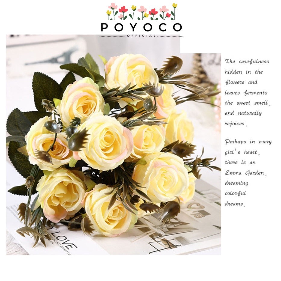 Jual POYOCO - Bouquet bunga P41 MAWAR Artifisial Dekorasi | Shopee ...
