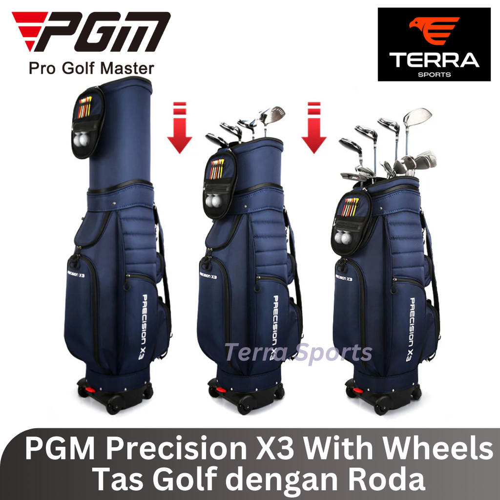 Jual PGM Precision X3 Multifunctional Trolley Travel Cart Bag Tas Golf ...