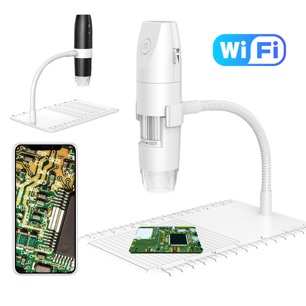 Jual 1000X WiFi USB Digital Microscope Digital Magnifier 4.3inch Screen ...