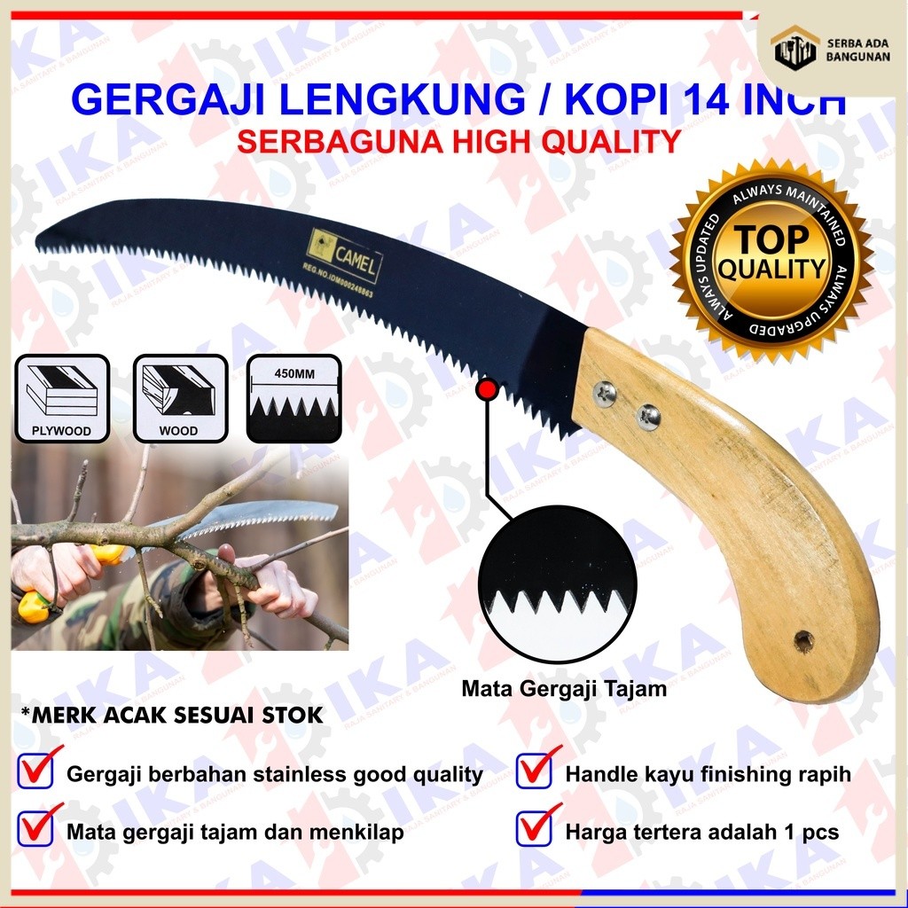 Jual GERGAJI RUNCING 14"/HAND SAW SUPER FAST CUT/GERGAJI DAHAN RANTING POHON/GERGAJI BENGKOK ...