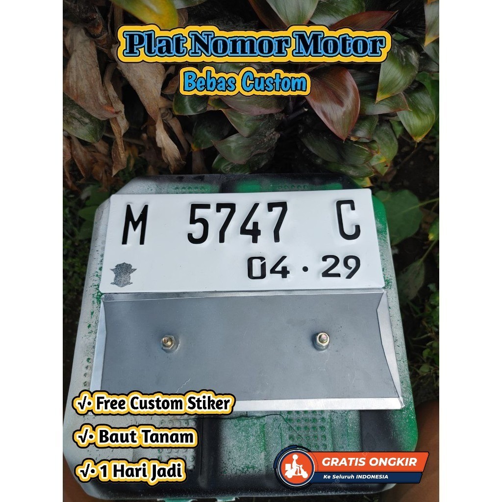 Jual Bikin Plat Custom Nomor Motor Font Terbaru | Shopee Indonesia