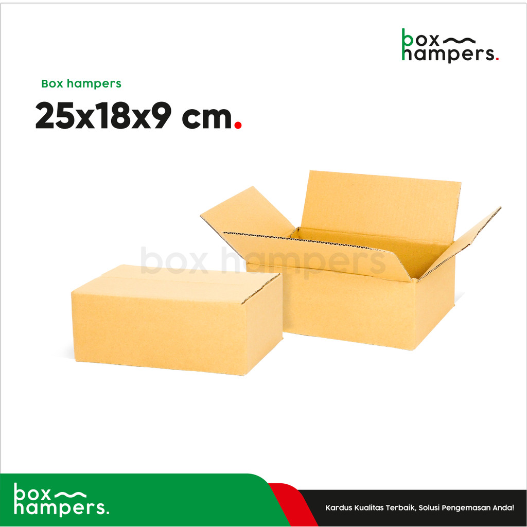 Jual Box 25X18X9 POLOS (HBR KECIL) Kardus/Kemasan/Kotak/Packaging ...