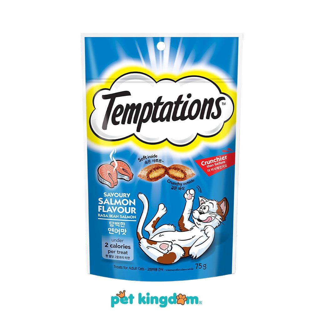 Jual Temptation 75 Gr Camilan Kucing Savoury Salmon Makanan Ringan ...