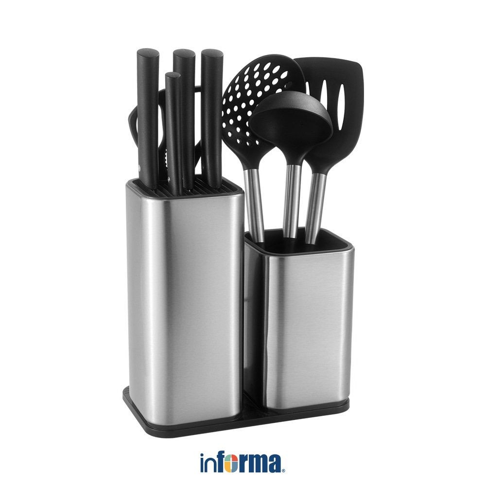 Jual Informa Cooking Color Set 7 Pcs Harold Pisau Dapur Dengan Block ...