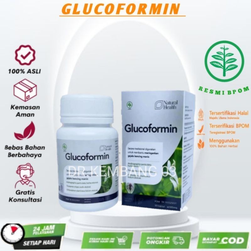 Jual Glucoformin Asli Original Obat Herbal Diabetes Terbaik Resmi BPOM ...