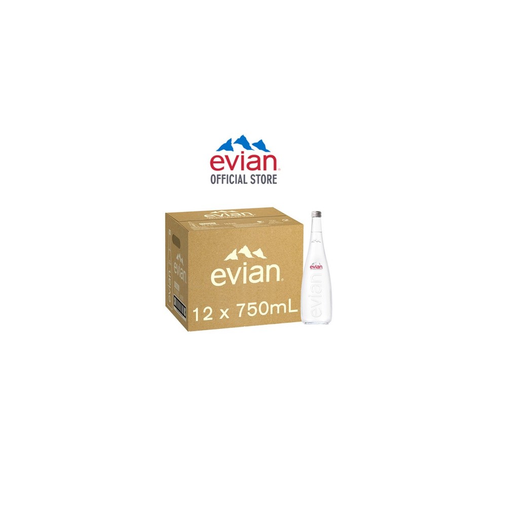 Jual Evian Natural Mineral Water Glass - Isi 12 Pcs | Shopee Indonesia