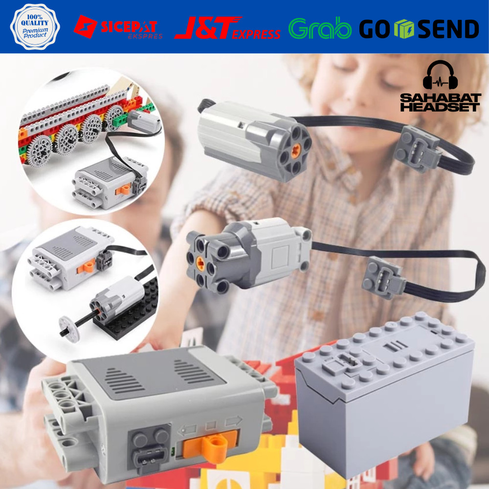 Jual Compatible Technic Power Functions 8883 M Motor 88003 L Motor ...