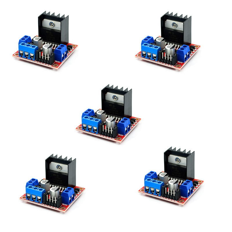Jual 5PCS L298N DC Motor Drive Controller Board L298 DC Dual H Bridge Robot Stepper Motor ...