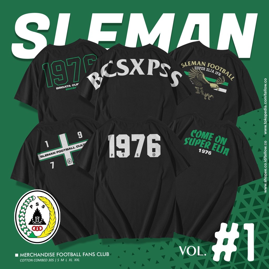 Jual Kaos Suporter PSS Sleman_ BCS Brigata Curva Sud_SABLON DTF STREET ...