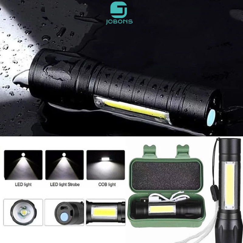Jual Senter Swat Mini Zoom Super Terang Senter Swat Police LED Light Recharge 3 Mode | Shopee ...