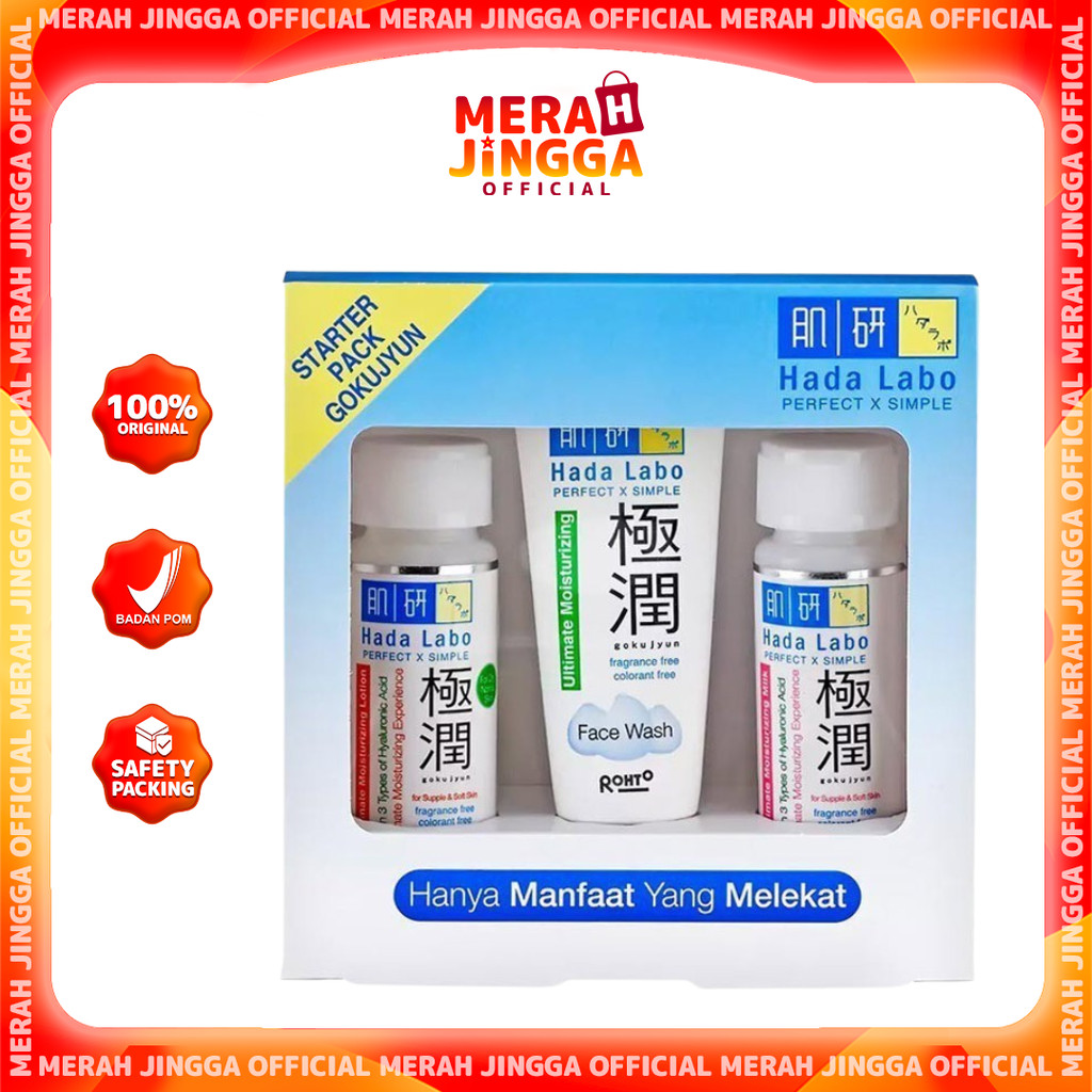 Jual Hada Labo Gokujyun Starter Pack | Merah Jingga Official | Shopee ...