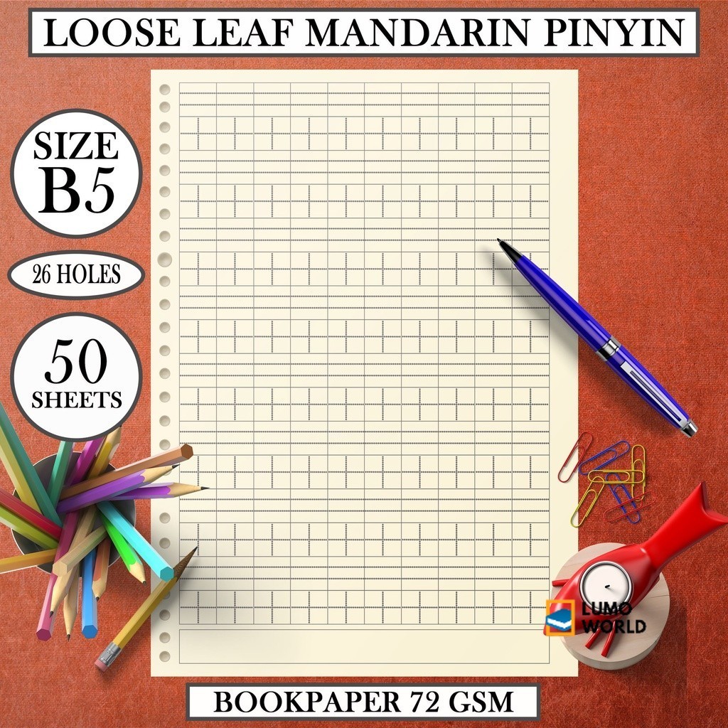 Jual notebook Isi Kertas File Binder B5 - Loose Leaf latihan menulis ...