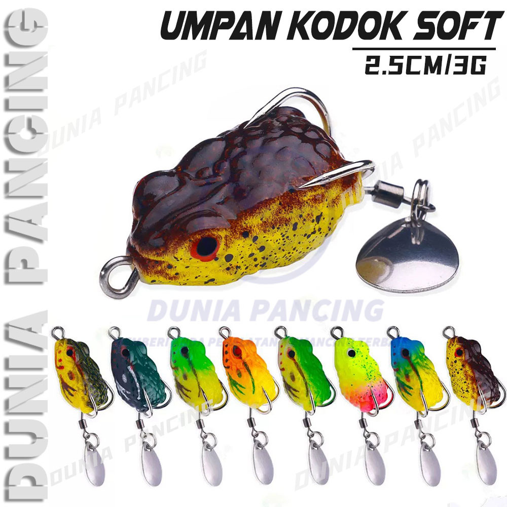 Jual 2.5cm/3g Mini Soft Frog Katak Casting Soft Frog Lure Floating Bait ...