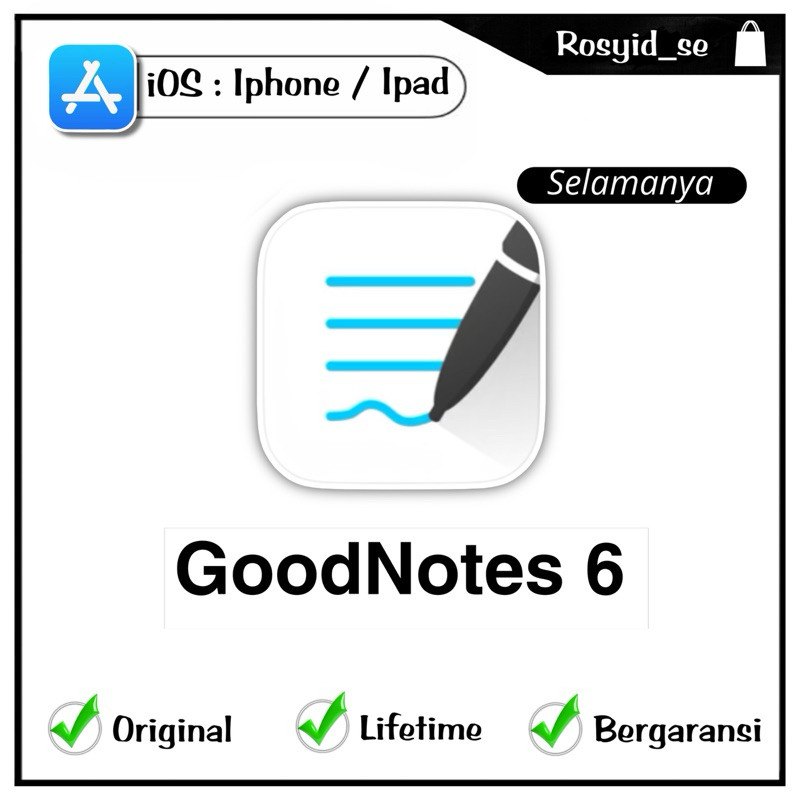 Jual GoodNotes 6 | Goodnotes 5 Lifetime - iOS (ORIGINAL) | Shopee Indonesia