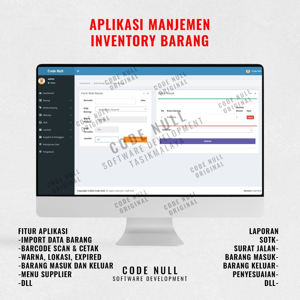 Jual Aplikasi Manajemen Inventory Barang | Shopee Indonesia