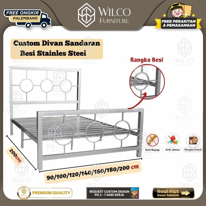 Jual Custom Divan Sandaran Besi Stainless Steel | Ranjang Besi ...