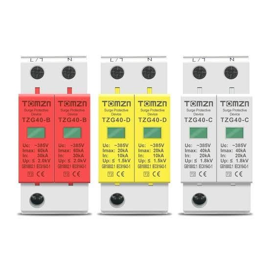 Jual AC SPD 2P 420V 30KA-60KA Surge Protect Device House Office ...