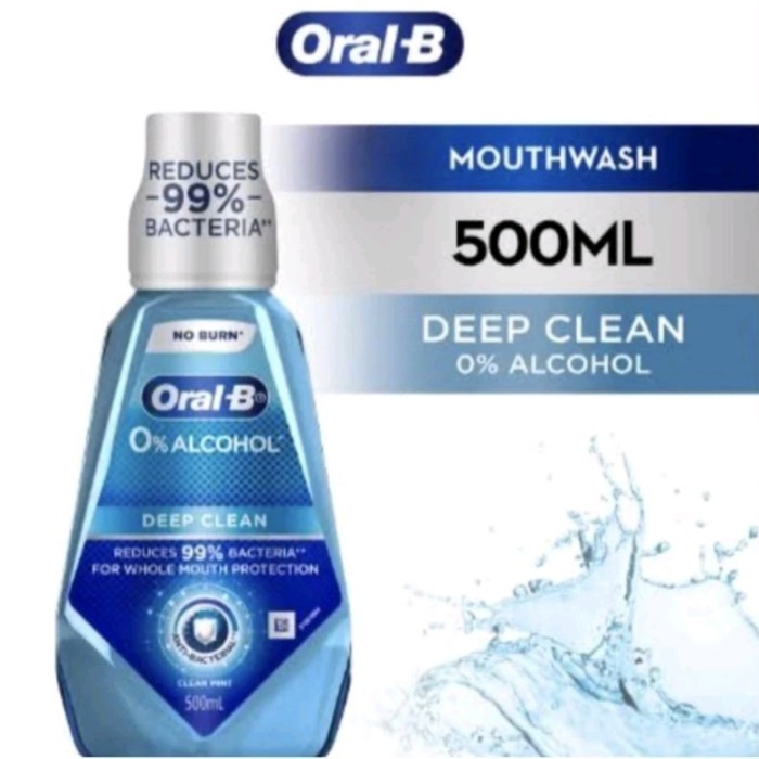 Jual Oral-B Deep Clean Obat Kumur/Mouthwash/Mouth Rinse 500 ml | Shopee ...