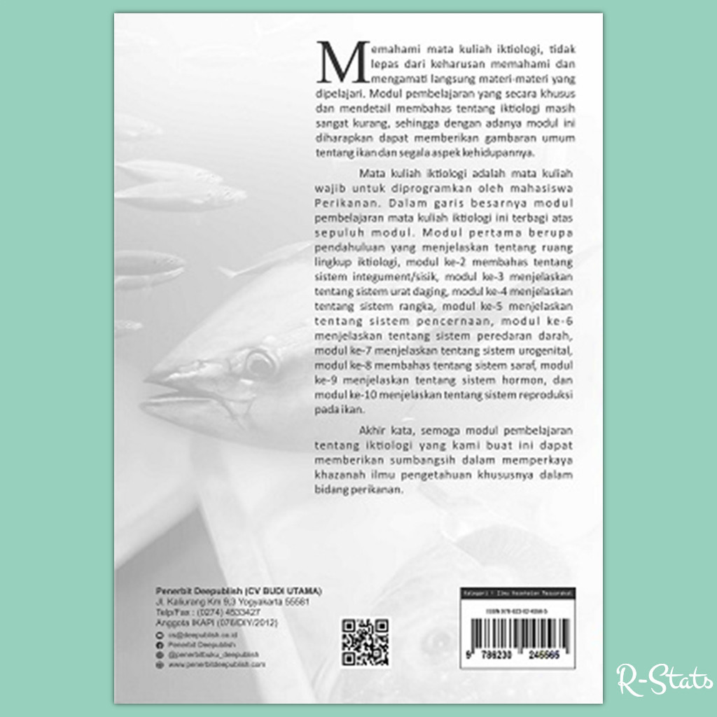 Jual Buku Modul Iktiologi (Ikan dan Segala Aspek Kehidupannya) Ikhtiologi - Sahabuddin dan Andi ...
