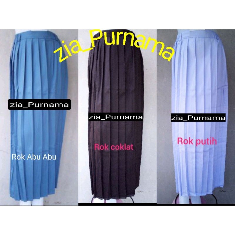 Jual Seragam Sekolah - Rok Panjang Full Rempel / Plisket SMP / SMA / Kuliah / Pembina | Shopee ...