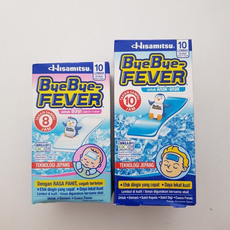 Jual Bye Bye Fever Anak / Bayi Per Box 10 Lembar / Kazu Mart 2 | Shopee ...