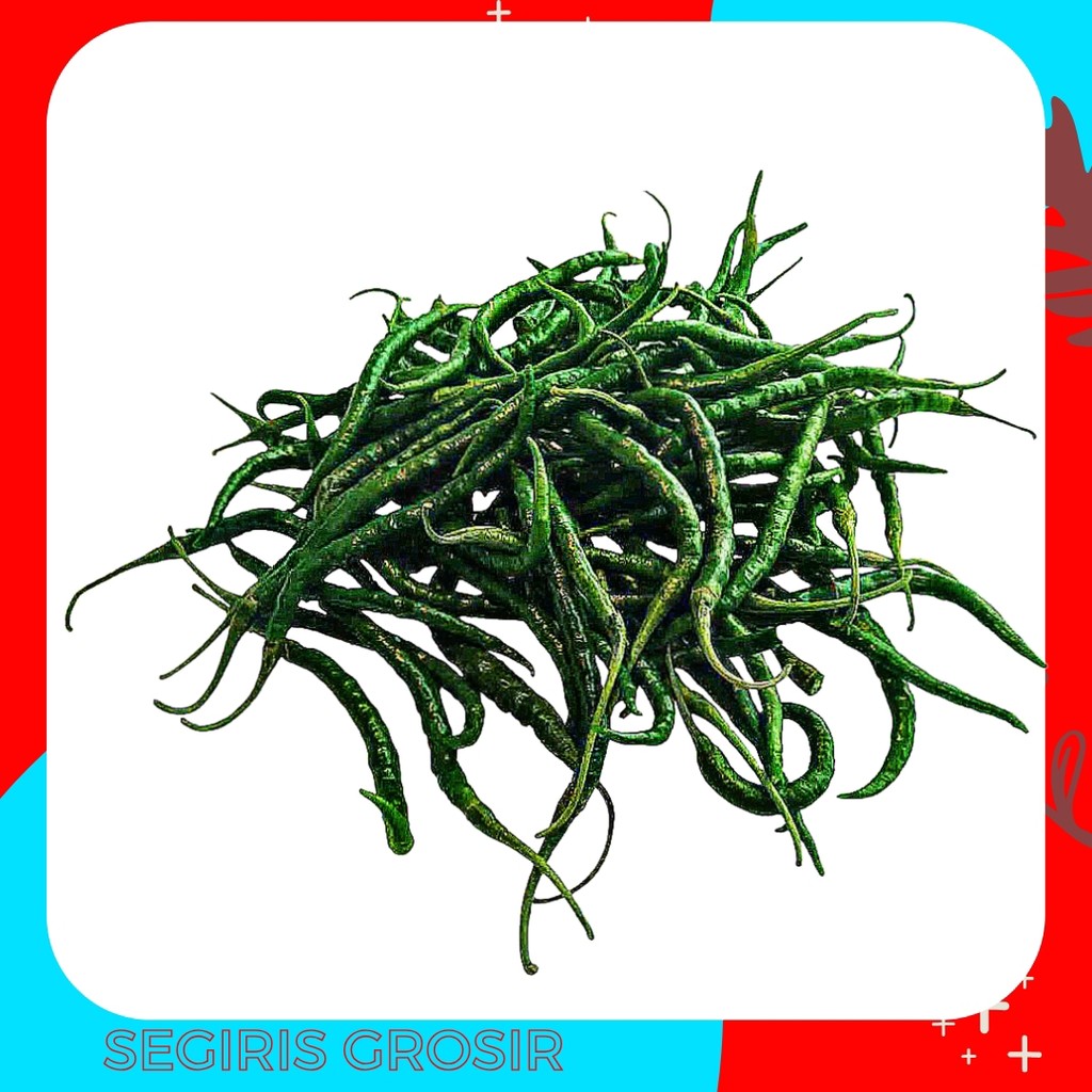 Jual Cabai cabe Hijau ijo keriting Segar 100 Gr | Shopee Indonesia