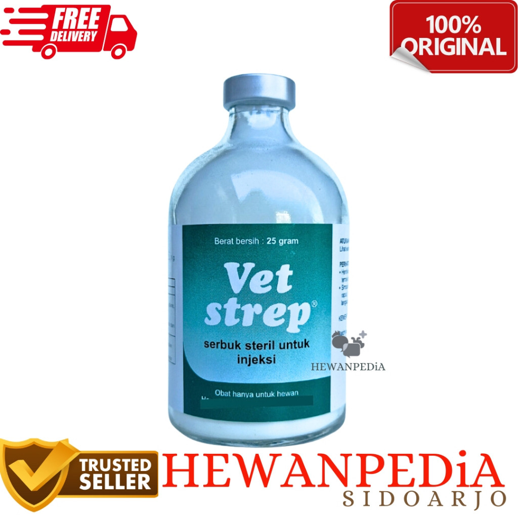 Jual VET STREP 25 gr VETSTREP Hewanpedia - Obat Hewan Mastitis Crd ...