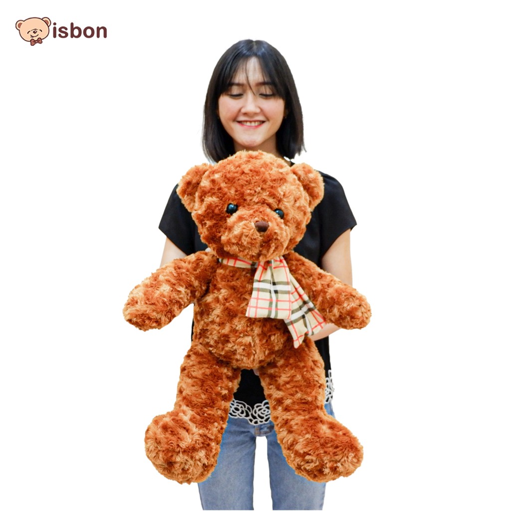 Jual Boneka Teddy Bear Istana Boneka Snail Tan With Ribbon SNI Istana ...