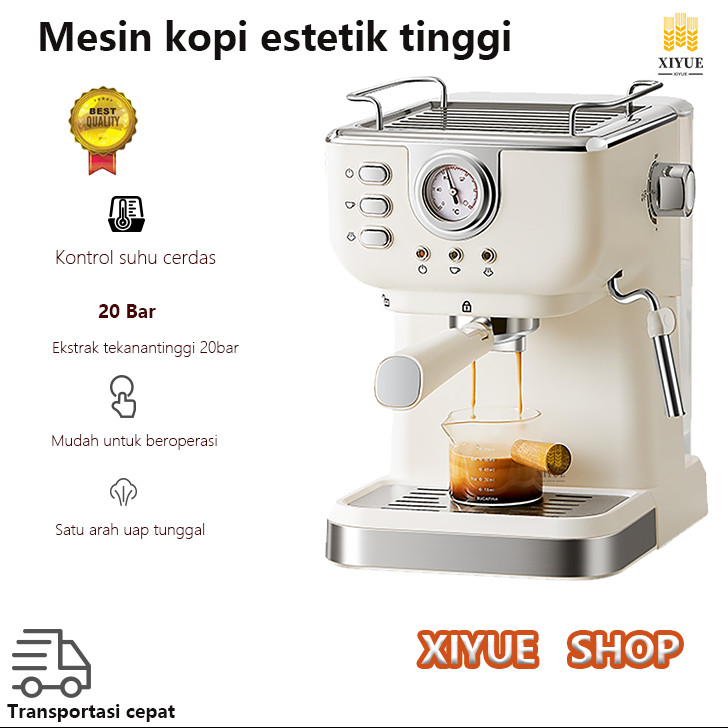 Jual Mesin Kopi Espresso Coffee Maker Frothing 20 Bar 850W 1.5L | Shopee Indonesia