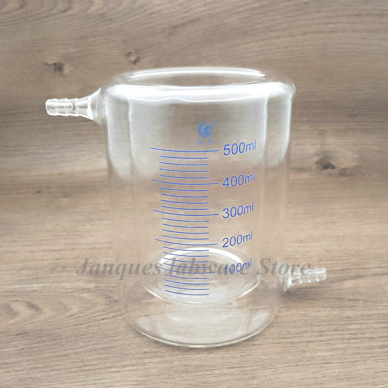 Jual 1pcs 50ml to 1000ml Laboratory Jacketed Borosilicate Glass Beaker ...