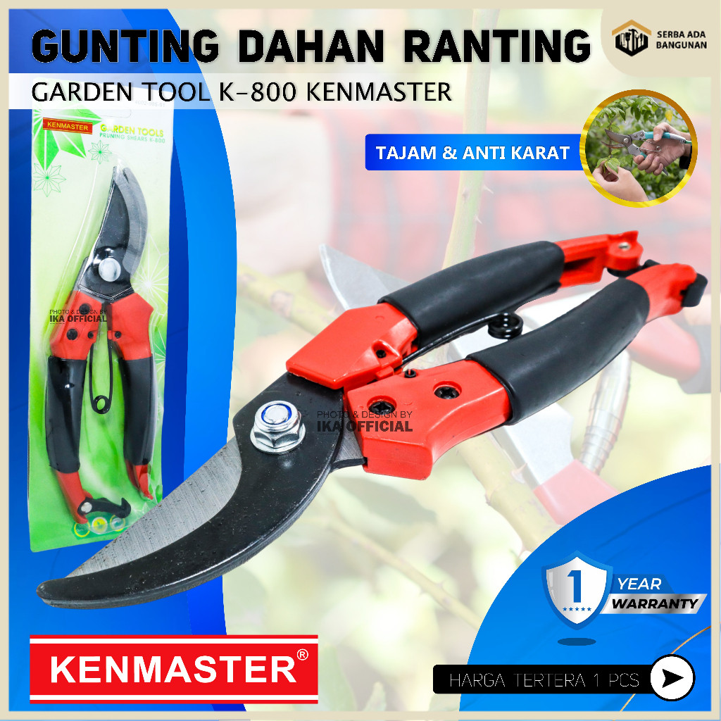 Jual GUNTING DAHAN K800 KENMASTER Gunting Dahan Taman Rumput Ranting ...