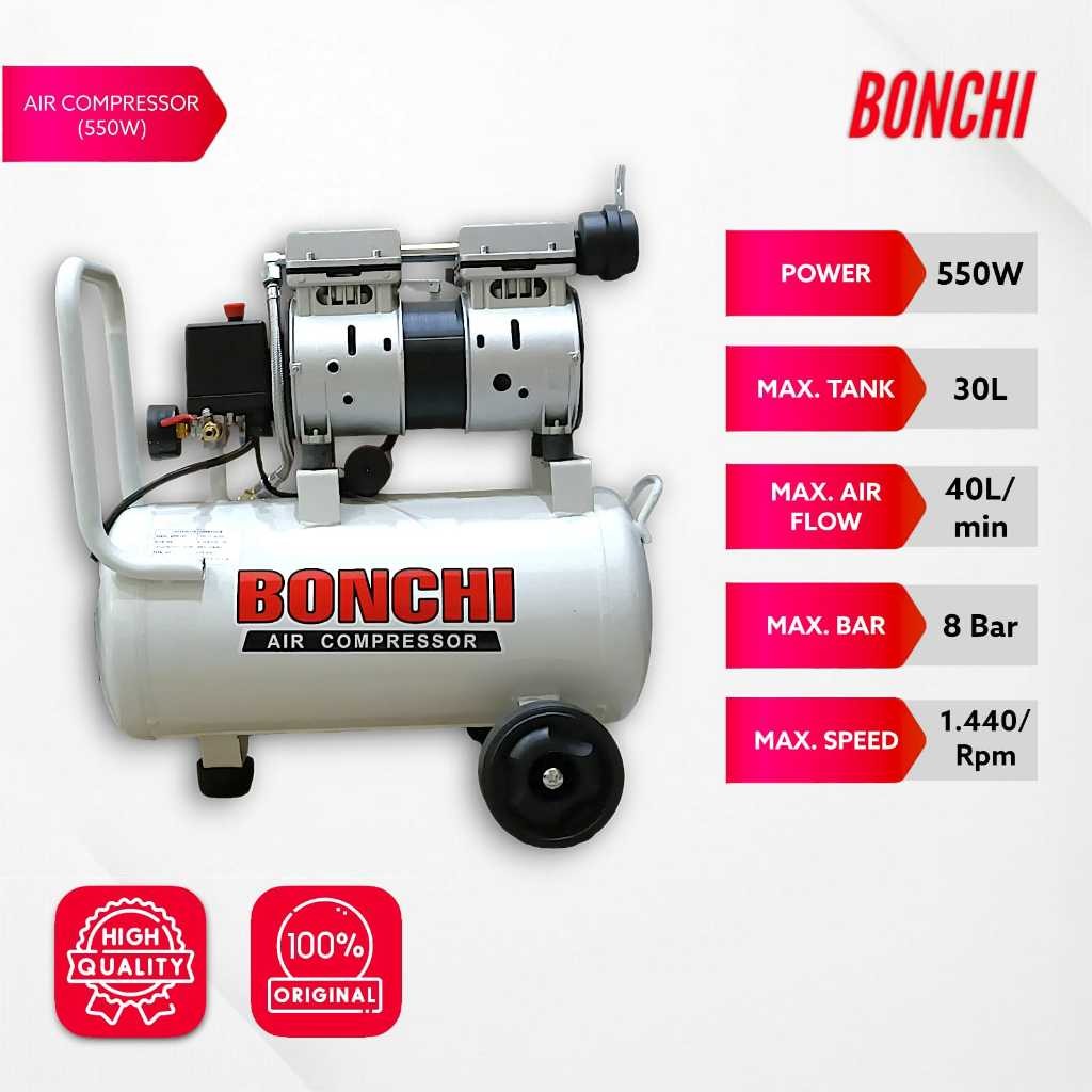 Jual AIR KOMPRESOR ANGIN LISTRIK 3/4 HP 30 LITER BONCHI PROFESSIONAL ...